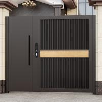 China Design of external sliding doors for Chinese square powder coated aluminum doors for sale