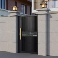 China Alloy 6063 Aluminum Garden Gate Powder Coated Aluminum Entrance Gates for sale