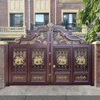 China Sliding Aluminium Pedestrian Garden Gates Powder Coated Aluminum Alloy 6063/6061/6005 for sale