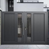 China ISO Retractable Canopy Aluminium Entry Gates Weather Resistant Modern And Sleek for sale