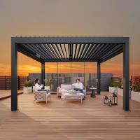 China Versatile Aluminum Gazebos In Various Colors For Outdoor Spaces aluminium pergola with canopy for sale