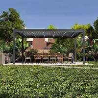 China T5/T6 Weather Resistance And Customizable Aluminium Pergola Gazebo For Aluminum Outdoor Structures for sale
