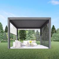 China Waterproof Aluminium Pergola Louvered Roof Outdoor Structures Low Maintenance And Weather Resistant for sale
