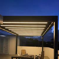 China Luxury Modern Aluminium Pergola Louvered Roof Add Style Retractable Canopy for sale
