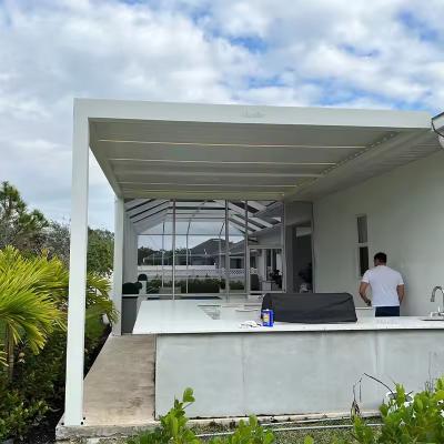 China Versatile Retractable Canopy Aluminum Gazebo Weather Resistant and Durable for Outdoor Spaces for sale