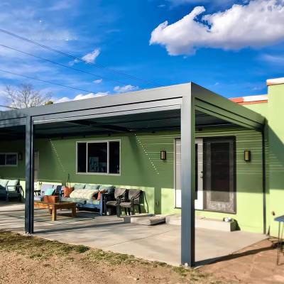 China Easy To Install And UV Protection Outdoor Aluminium Pergola With Retractable Canopy for sale