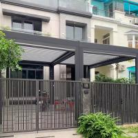 China Easy To Install Weather Resistant Aluminum Gazebo Made in with Retractable Canopy for sale