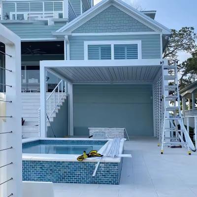 China Easy To Install Outdoor Aluminum Gazebo Weather Resistance Additional Features And Accessories for sale