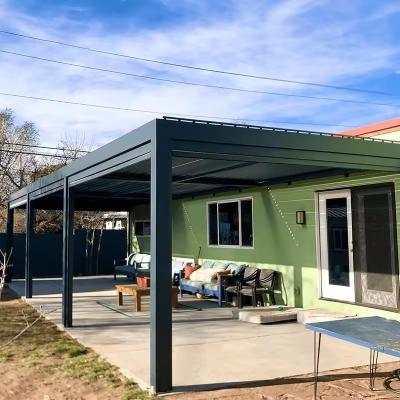 China Low Maintenance Aluminium Pergola with Retractable Roof and Sides 10 Years Warranty for sale