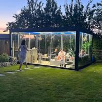China Low Maintenance Aluminium Pergola with Retractable Roof and Sides 10 Years Warranty for sale