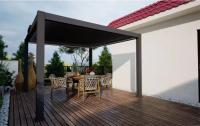 China Low Maintenance Aluminum Gazebo With Pergola And Various Colors Adjustable Louvers for sale