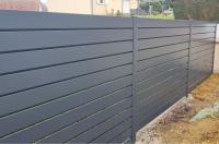 China 150*16*1.2 Mm Flat Noodles 4 Foot Aluminum Fence Outdoor For Garden Decoration for sale