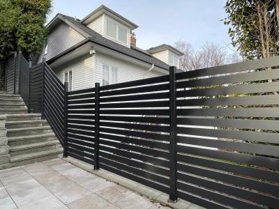 China Unassembled Assembly 8 Foot Aluminum Fence with Flat Noodles Size 100*16*1.2 mm for sale