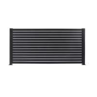 China Garden Fence Customizable 2 Rail Aluminum Fence Alloy 6063 / 6061 / 6005 / 6060 T5/T6 for sale