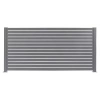 China Garden Fence Customizable 2 Rail Aluminum Fence Alloy 6063 / 6061 / 6005 / 6060 T5/T6 for sale
