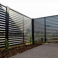 China Garden Unassembled Aluminum Fence Easy Assembly with Wood and Anodizing for sale