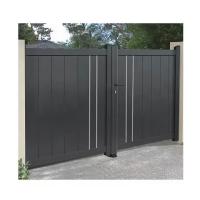 China Custom Aluminum Drive Way Gates With Additional Features And Customization Aluminum Outdoor Gates for sale