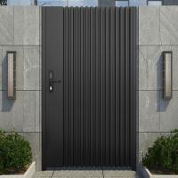 China Power Coated Black Aluminum Fence Gate Easy To Install Yes and Durable for sale