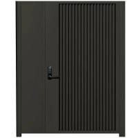China Weather Resistant Aluminum Privacy Driveway Gates Durable Aluminum Art Door for sale