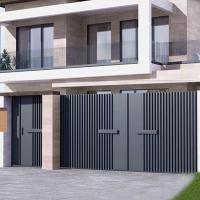 China Customizable Custom Aluminium Gates Versatility In Height Black Aluminium Driveway Gates for sale