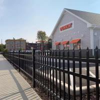 China Customization Powder Coated Steel Fence Panels Easy Assembly And Custom Thickness For Solutions for sale