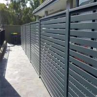 China Durability Weather Resistant Steel Fence With Aluminum And Powder Coated Finish for sale