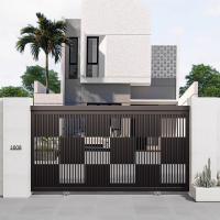 China Customizable Height Aluminum Gate Powder Coated Finish For Multifunctional Advantages for sale