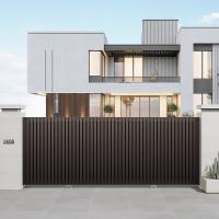 China Waterproof Aluminum Glass Door With Integration To Security Systems for sale
