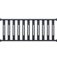 China Low Maintenance And Customization Width Options For Aluminum Privacy Fence for sale