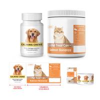 China Customized OEM Service Factory Sales logo Calming Chew Label Design for Usage Instructions Labels for sale