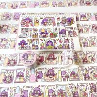 China High Quality Custom Factory Price New Design Cartoon Little Girl Label Scrapbook Stickers  Gift Washi Tape Sticker Roll for sale