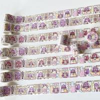 China High Quality Custom Factory Price New Design Cartoon Little Girl Label Scrapbook Stickers  Gift Washi Tape Sticker Roll for sale