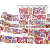 China 2023 Happy New Year Manufacturer Custom Design Clear Washi Sticker Adhesive Printing Washi Paper Tape Stickers Set Kawaii Roll for sale