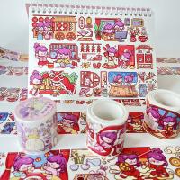 China 2023 Happy New Year Manufacturer Custom Design Clear Washi Sticker Adhesive Printing Washi Paper Tape Stickers Set Kawaii Roll for sale