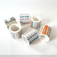 China Custom Glossy English Positive Sentence Washi Scrapbook Sticker Korean Cute Aesthetic Washi Tape Set Roll Wholesale for sale