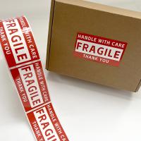 China Cheap Fragile Vinyl Sticker Shipping Warning Stickers Fragile Labels Roll for Package in Stock for sale