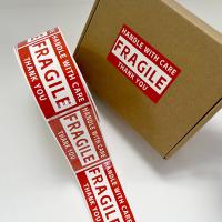 China Cheap Fragile Vinyl Sticker Shipping Warning Stickers Fragile Labels Roll for Package in Stock for sale