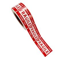 China Cheap Fragile Vinyl Sticker Shipping Warning Stickers Fragile Labels Roll for Package in Stock for sale