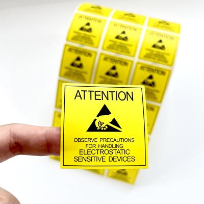 China Custom Fragile Stickers Packing Labels Warning Caution Adhesive Shipping Label Roll Sticker Printing for sale