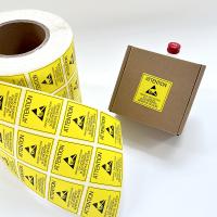 China Custom Fragile Stickers Packing Labels Warning Caution Adhesive Shipping Label Roll Sticker Printing for sale