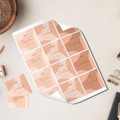 China Custom DIY Printed Waterproof Colorful  Bedroom 80oz Glass Candle Jar Labeles Editable Paper Label Sticker for Candle Jar for sale