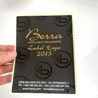 China Luxury Black Gold Foil Emboss Glossy UV BOPP Wine Bottle Adhesive Vinyl Label Sticker Custom Factory for sale