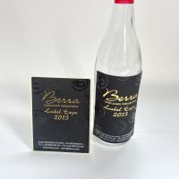 China Luxury Black Gold Foil Emboss Glossy UV BOPP Wine Bottle Adhesive Vinyl Label Sticker Custom Factory for sale