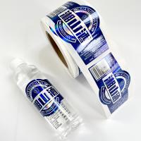 China Custom Printed Silver Hologram Vinyl Label Roll Waterproof Beer Bottle Can Sticker with Logo for Packaging and Craft Use for sale