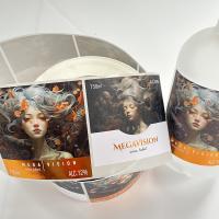 China Customized Printing Texture Paper Rose Gold Foil Perfume Bottle Container Adhesive Label Sticker Packaging for sale