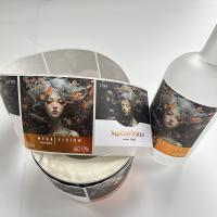 China Customized Printing Texture Paper Rose Gold Foil Perfume Bottle Container Adhesive Label Sticker Packaging for sale