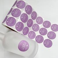China Custom Printing Round Essential Oil Skincare Circle Seal Adhesive Labels Sticker Roll for sale