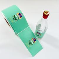 China Custom Printed Waterproof Bopp Synthetic  Label Roll Sticker Perfume Bottle Energy Drink Can Label Sticker Logo Roll for sale