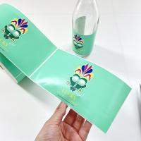 China Custom Printed Waterproof Bopp Synthetic  Label Roll Sticker Perfume Bottle Energy Drink Can Label Sticker Logo Roll for sale