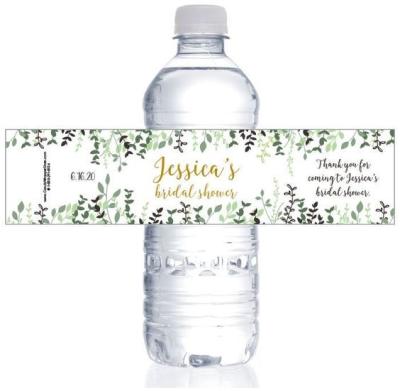 China Personalised Professional Printing Packaging Mineral Water Bottle Labels Juice Soda Waterproof Water Bottle Labels for sale